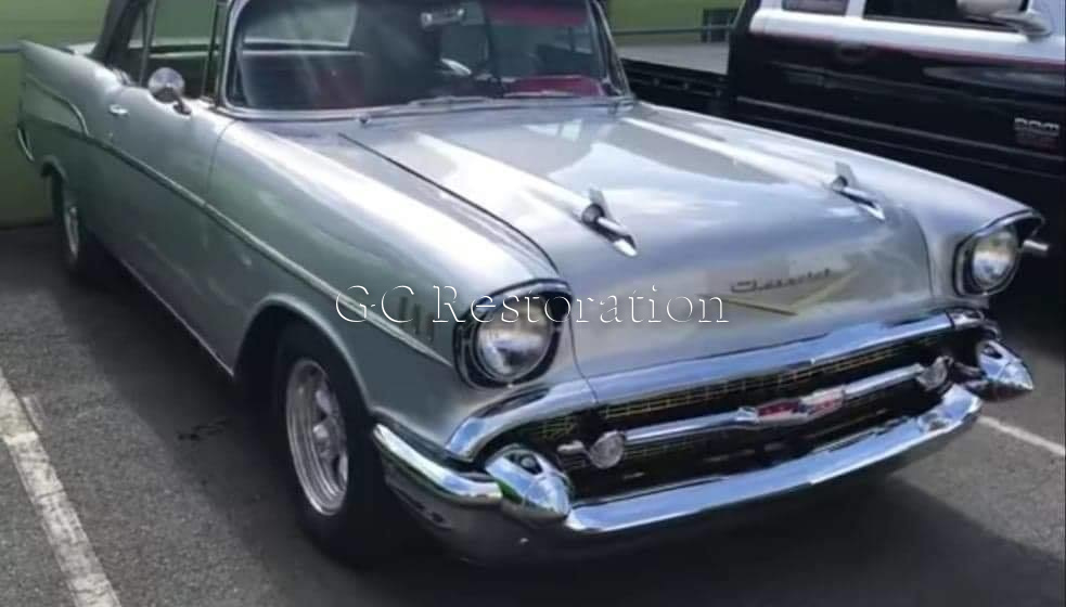 57 Chevy complete floor replacement by GC Restoration - GC Restoration